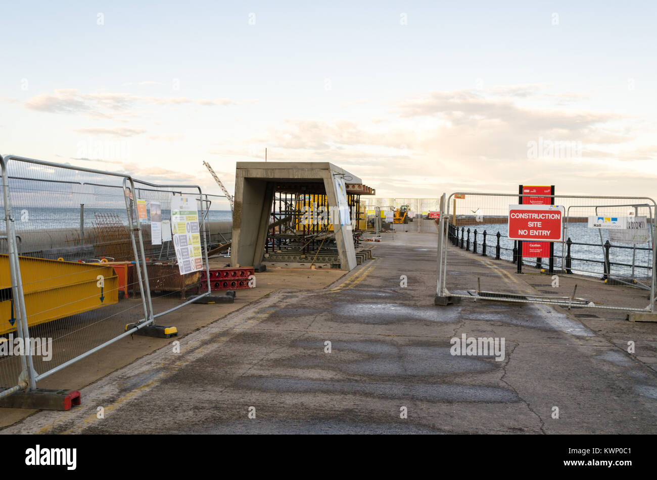 Construction Works of the New Pier Entrance and Roof of Roker Pier ...