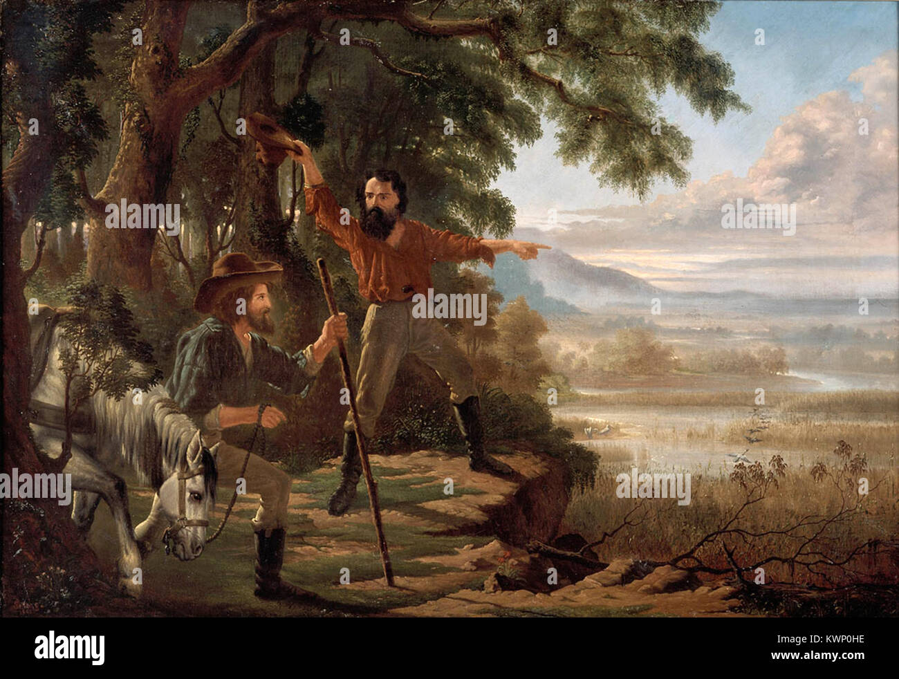 Arrival of Burke & Wills at Flinders River, 1862. The Burke and Wills ...