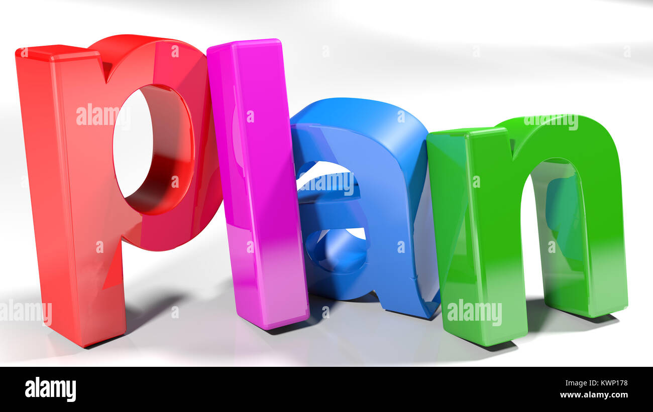Colorful plan write - 3D rendering Stock Photo - Alamy Colorful plan write - 3D rendering Stock Photo - Alamy