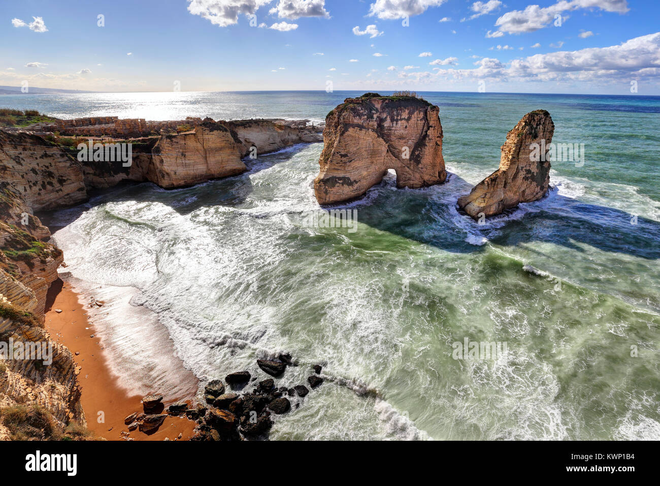 Pigeon Rocks and Dalieh, Beirut - Lebanon Stock Photo - Alamy