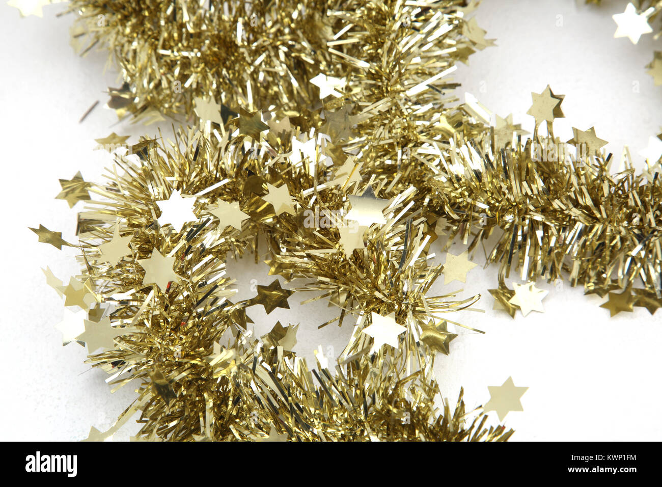 Gold tinsel hi-res stock photography and images - Alamy