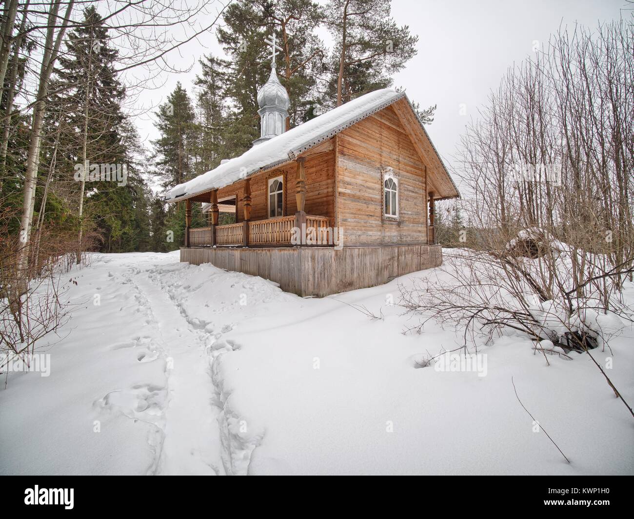 church in forest Stock Photo - Alamy