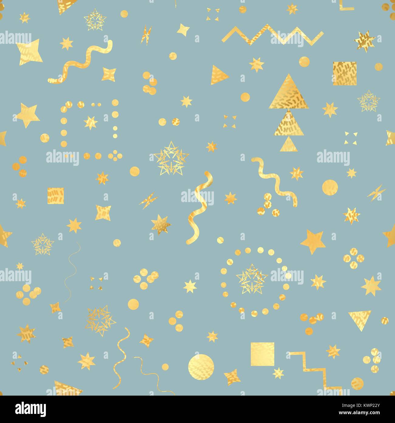 Trendy geometric elements memphis card. Seamless memphis pattern for ...