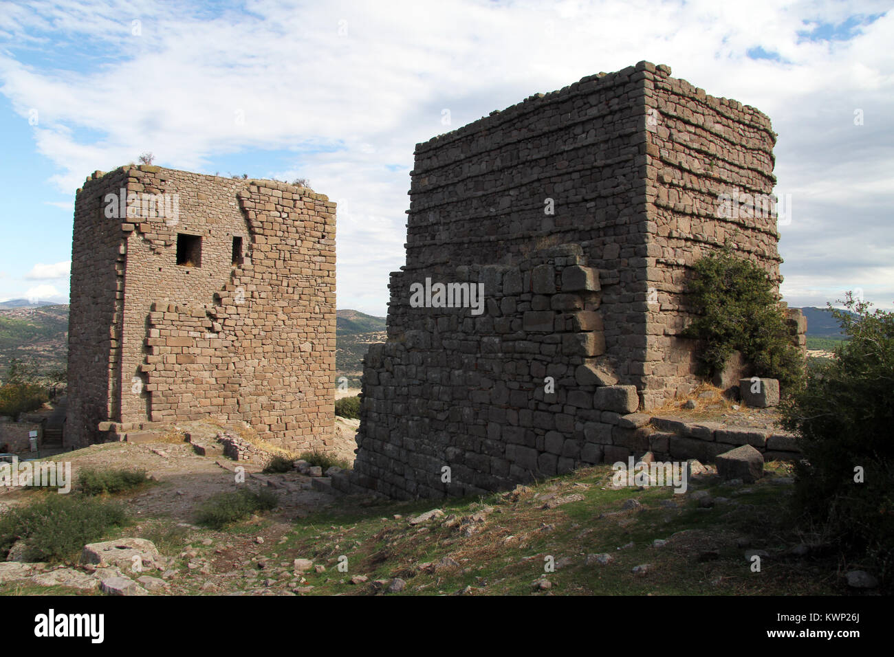 Greek temple assos behramkale turkey hi-res stock photography and ...