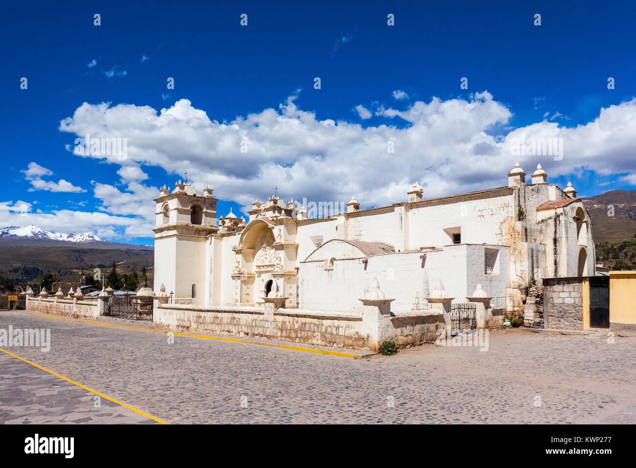 Immaculate Conception Church in Yanque, Peru Stock Photo - Alamy