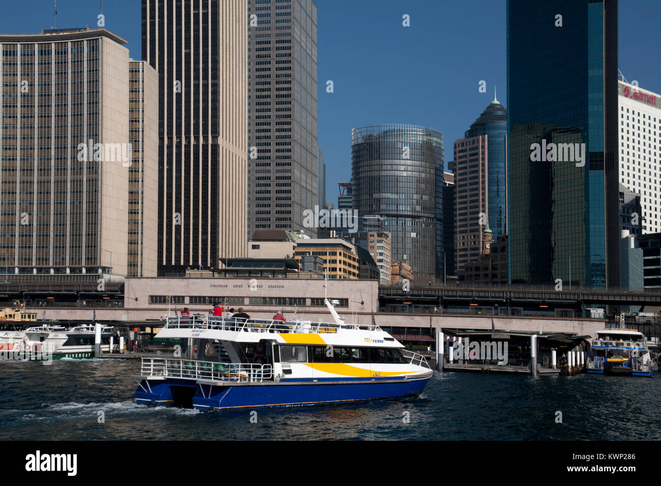 circular quay sydney cove sydney new south wales australia Stock Photo ...