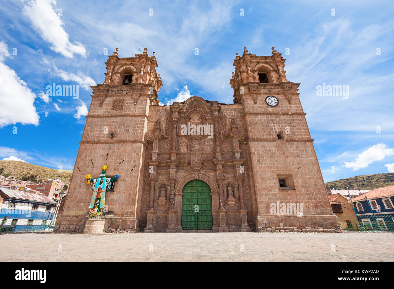 The Puno Cathedral or Catedral Basílica San Carlos Borromeo is an ...