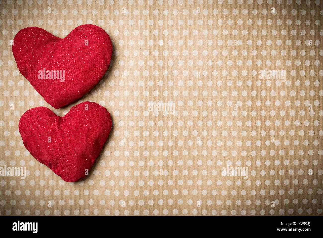 Colorful knitted hearts Stock Photo - Alamy