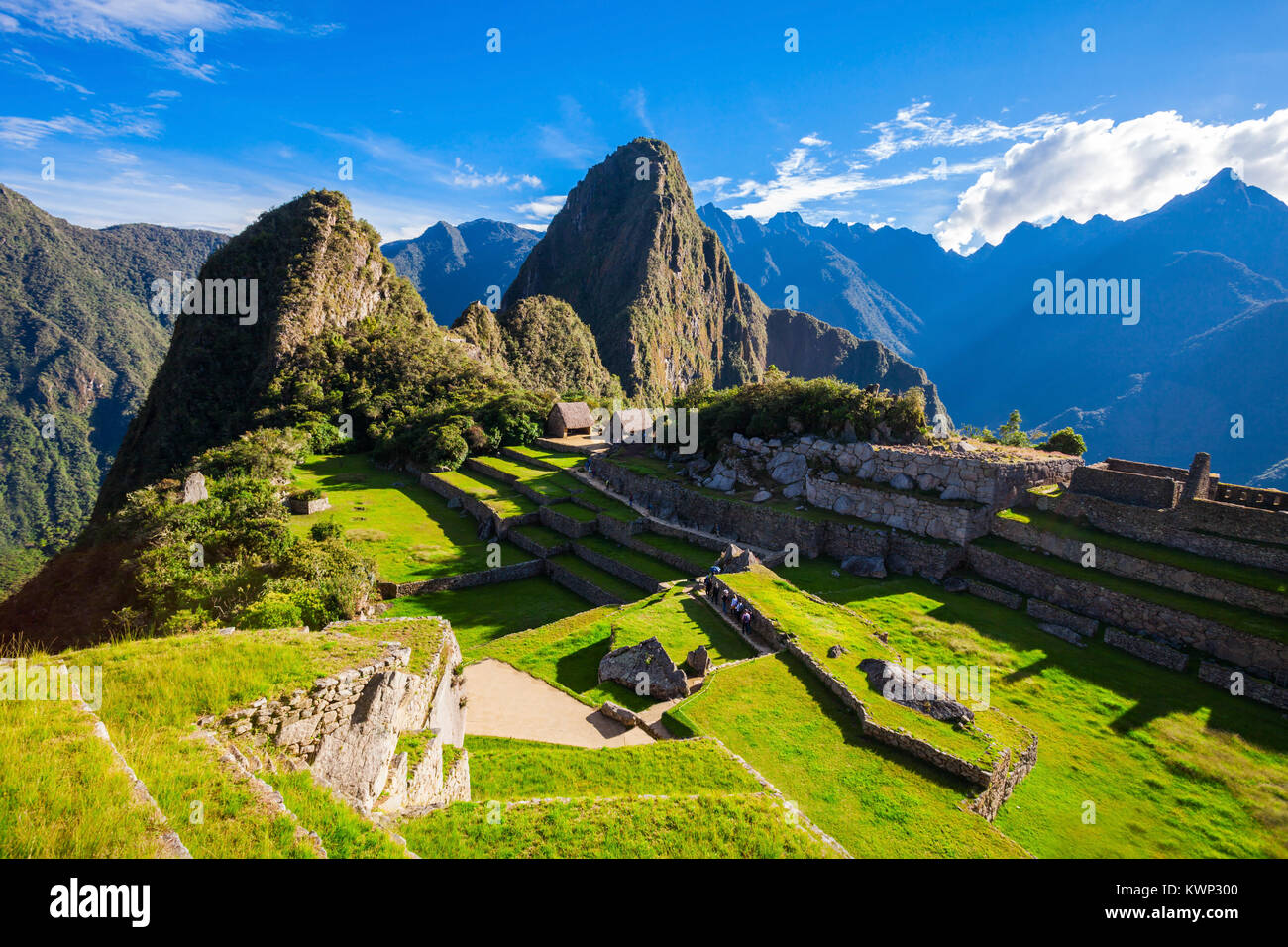 View of the Lost Incan City of Machu Picchu near Cusco, Peru Stock ...