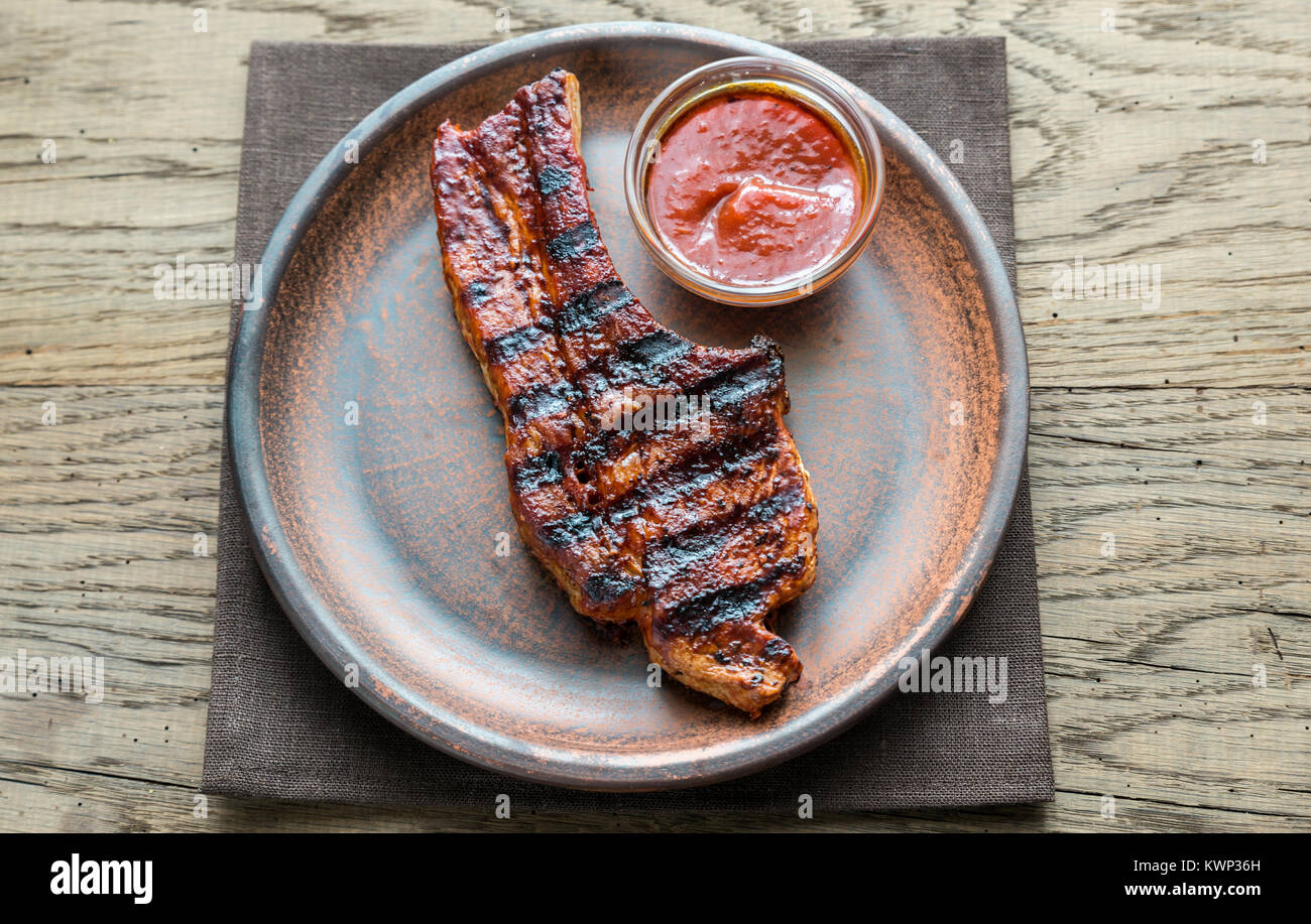 Bbq pork mini ribs hi-res stock photography and images - Alamy
