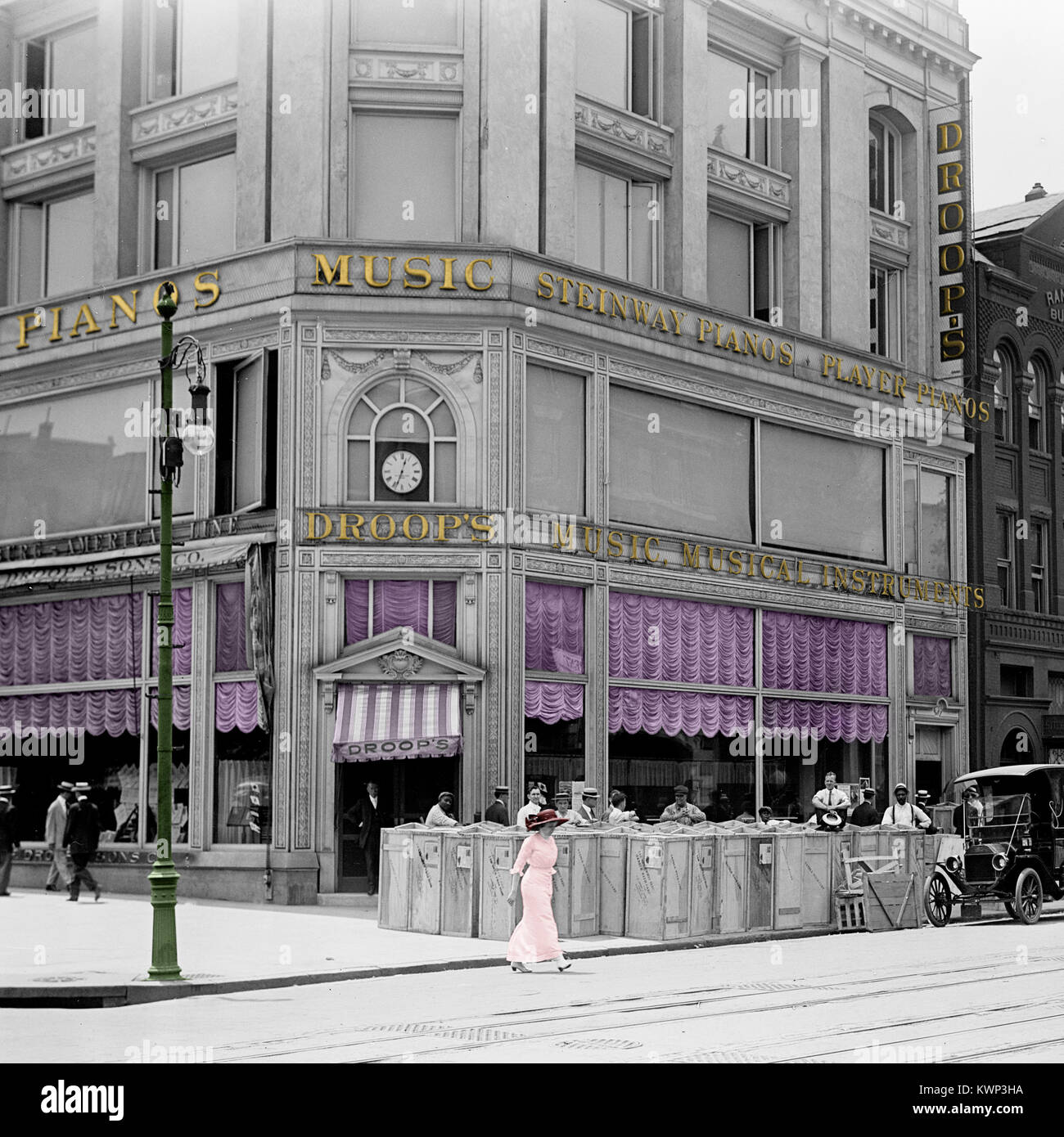 vintage photo of the Droop music shop in Washington D.C. circa 1913 ...