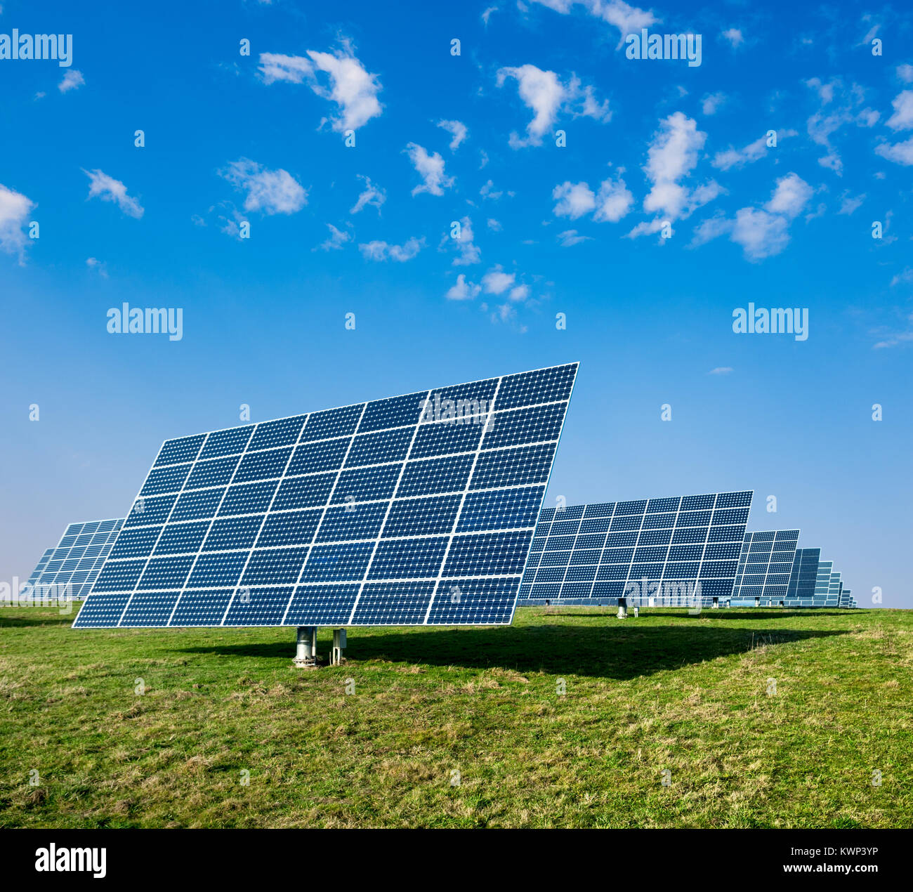 Photovoltaic system on a field hi-res stock photography and images - Alamy