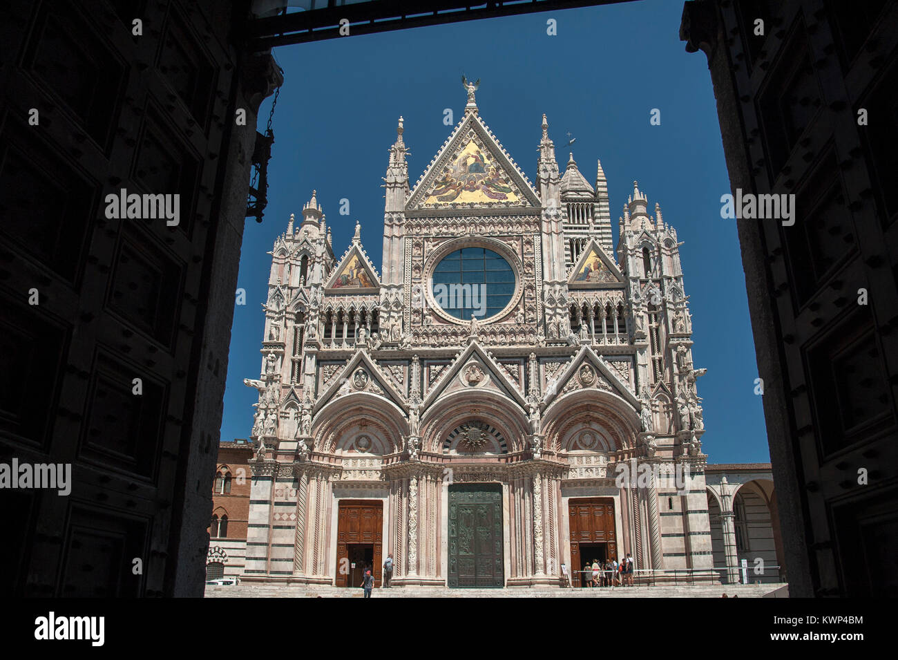 Italian Gothic facade by Giovanni Pisano from XIII century of ...