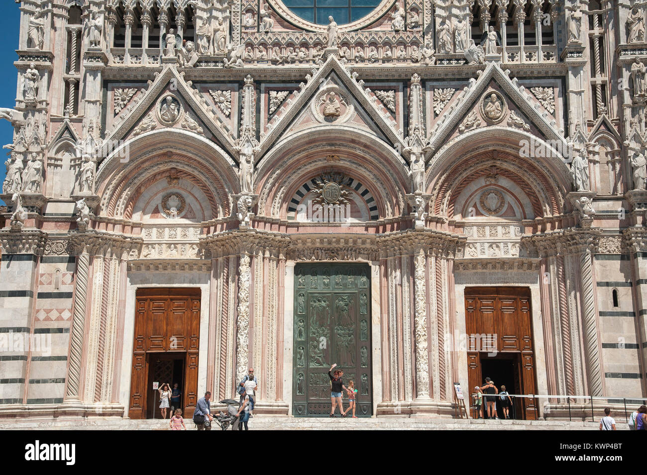 Italian Gothic facade by Giovanni Pisano from XIII century of ...