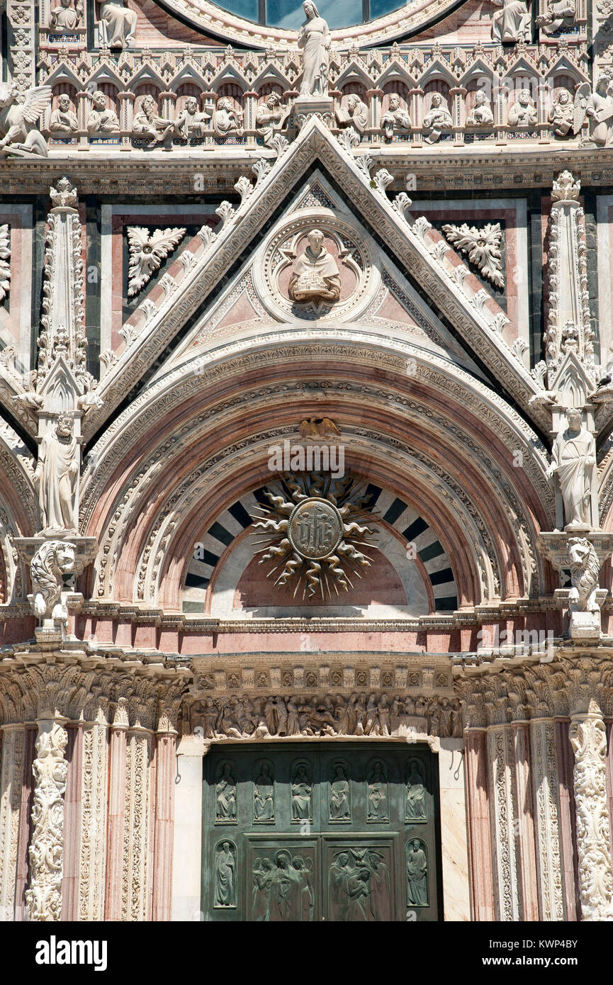 Italian Gothic facade by Giovanni Pisano from XIII century of ...
