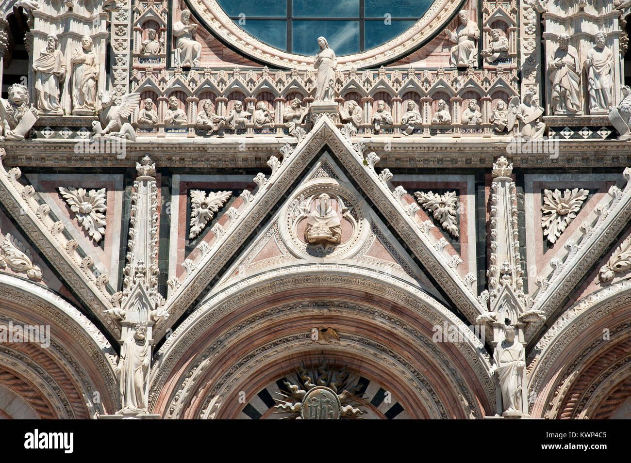 Italian Gothic facade by Giovanni Pisano from XIII century of ...