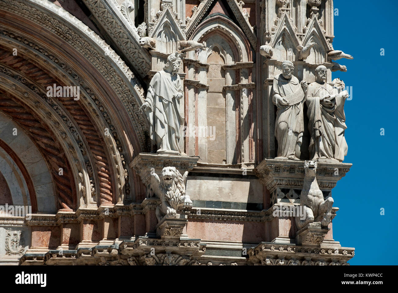 Italian Gothic facade by Giovanni Pisano from XIII century of ...