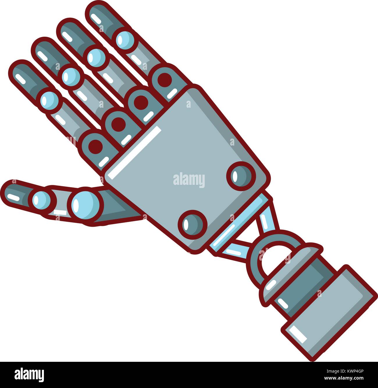 Robot arm icon, cartoon style Stock Vector Image & Art - Alamy