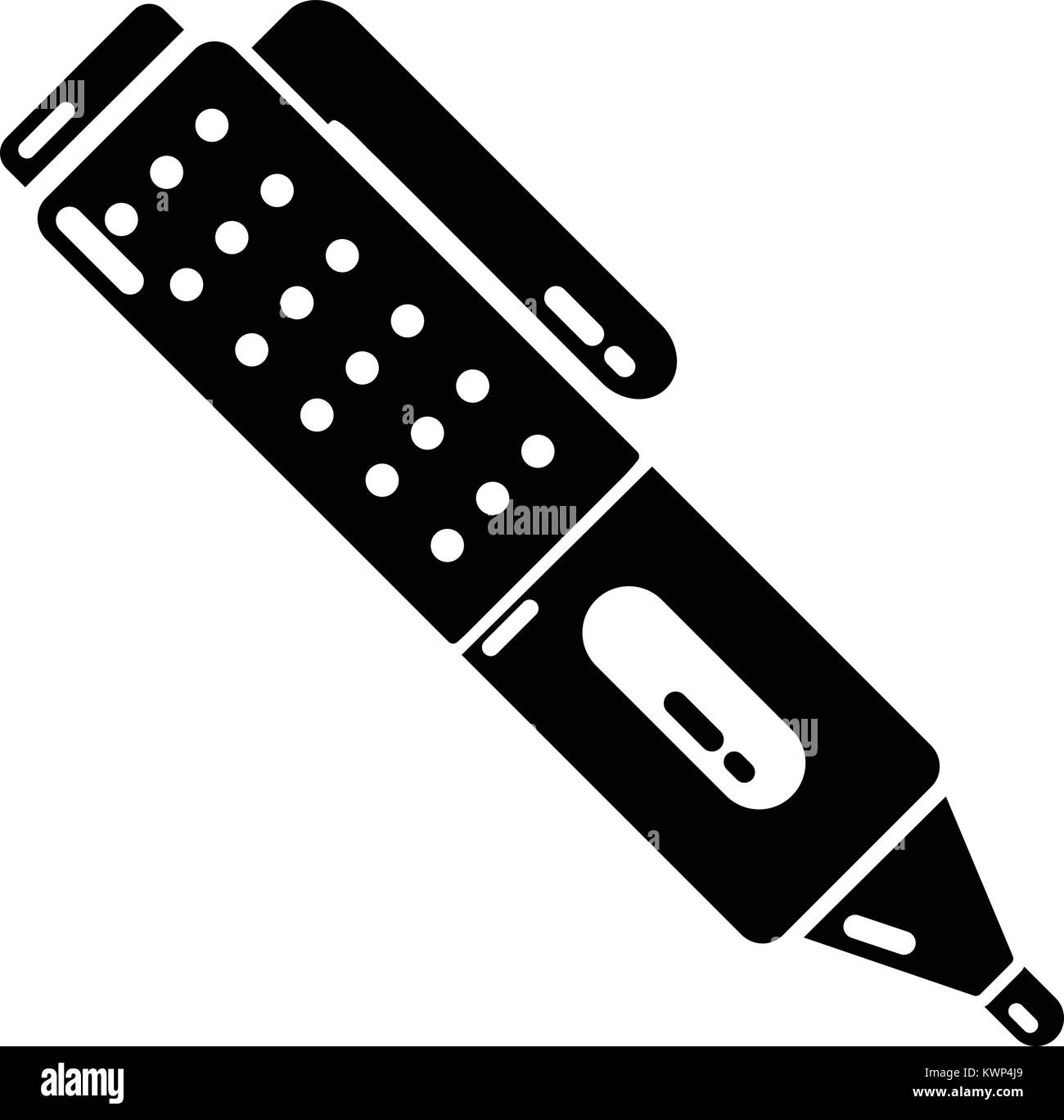 Marker pen school icon, simple black style Stock Vector Image & Art - Alamy