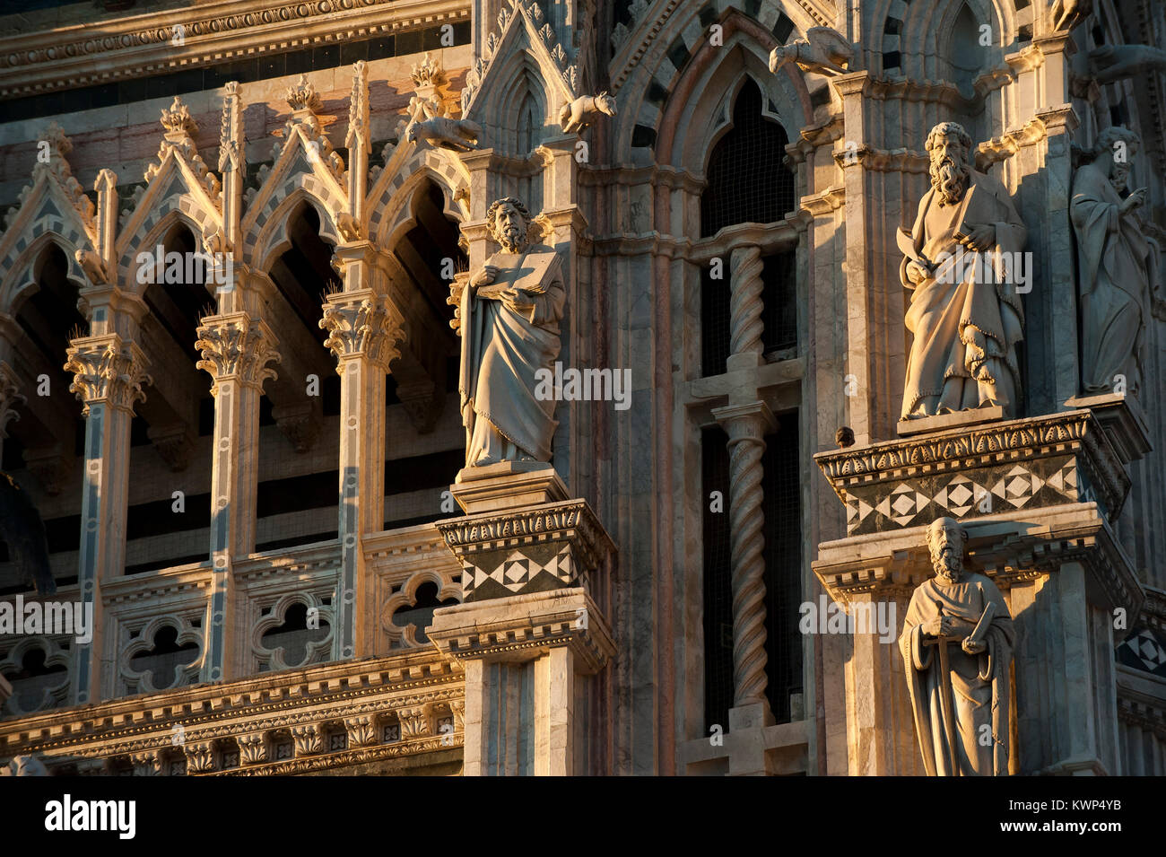 Italian Gothic facade by Giovanni Pisano from XIII century of ...