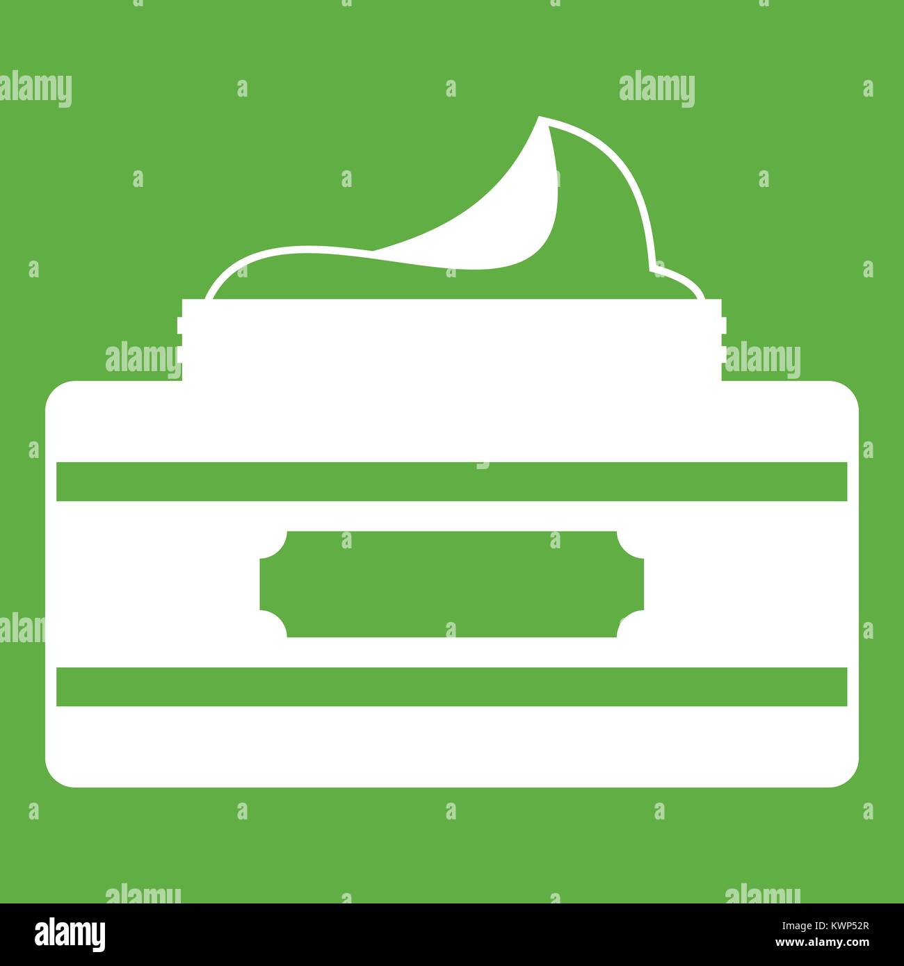 Cream container icon green Stock Vector Image & Art - Alamy