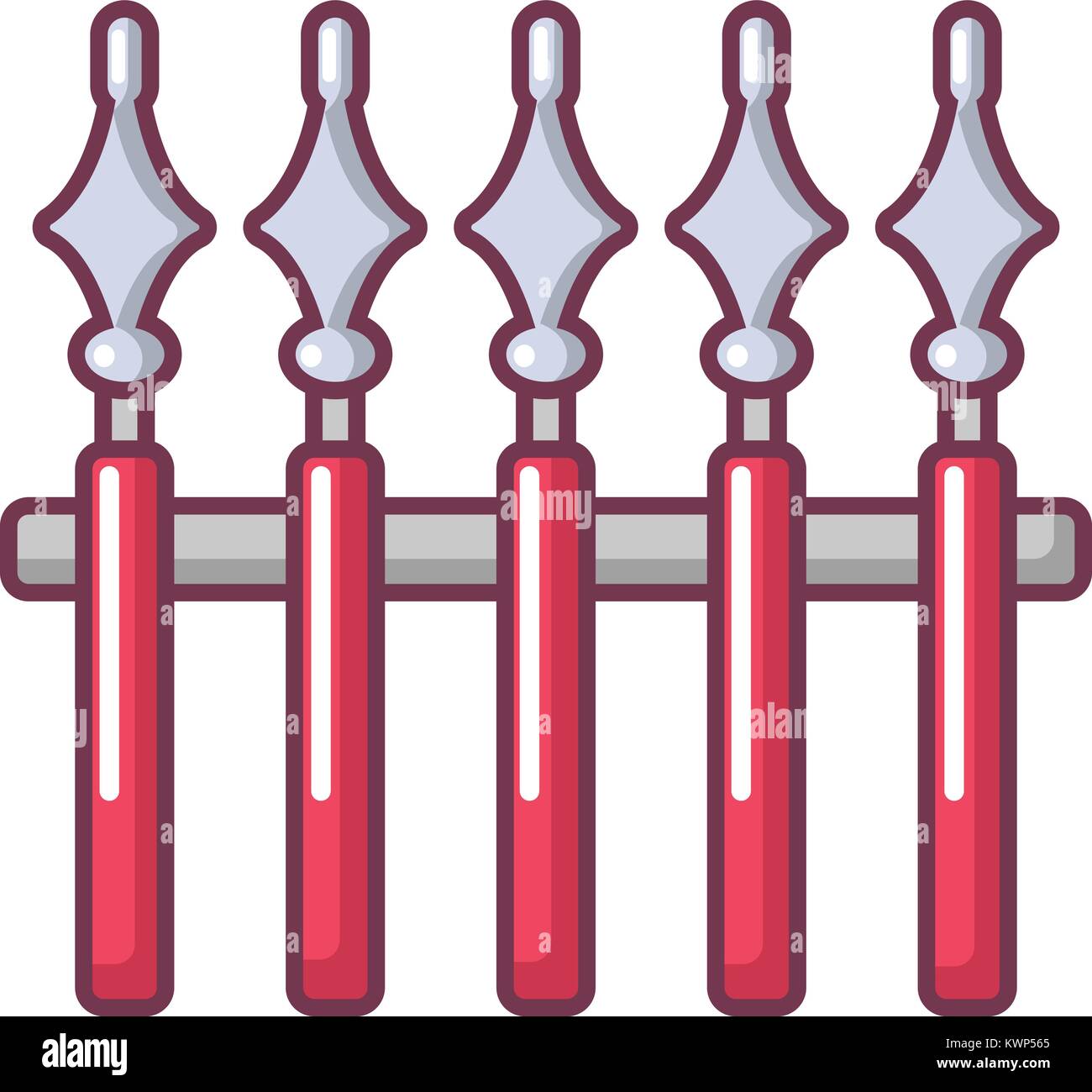 Guardrail icon, cartoon style Stock Vector Image & Art - Alamy