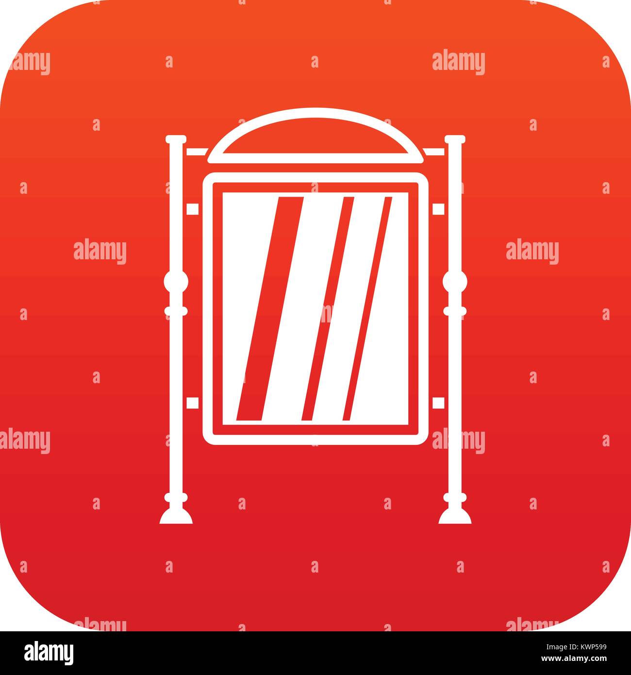 Advertising sign icon digital red Stock Vector Image & Art - Alamy