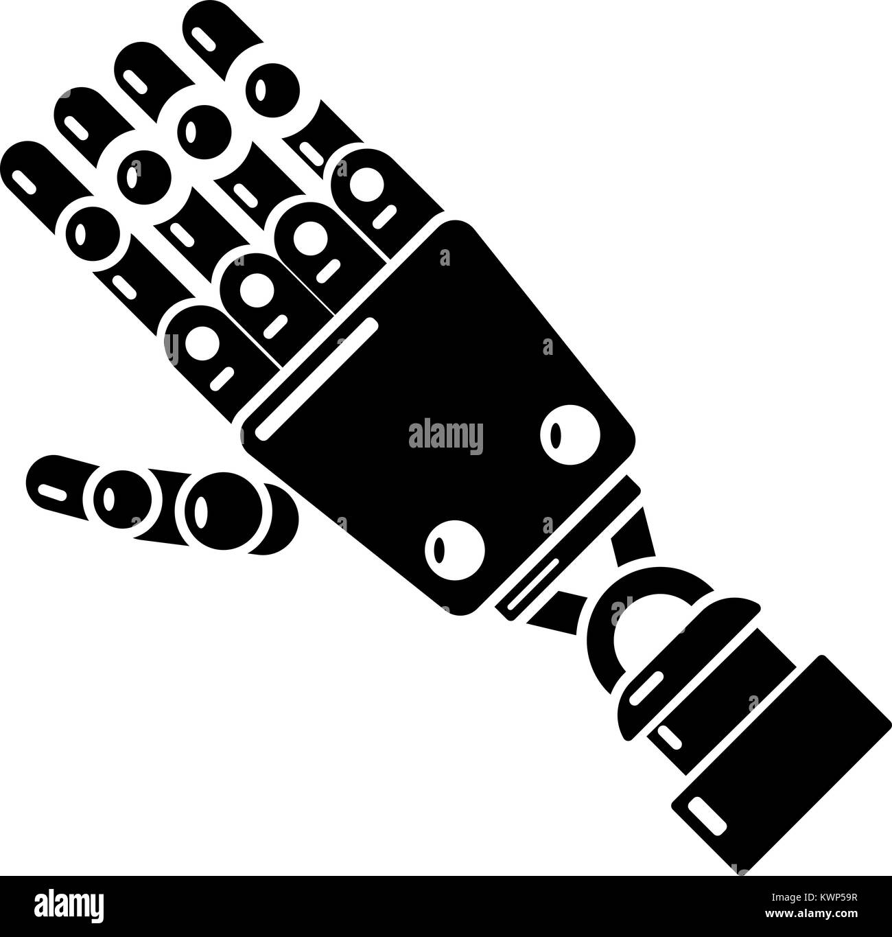 Robot arm icon, simple style Stock Vector Image & Art - Alamy