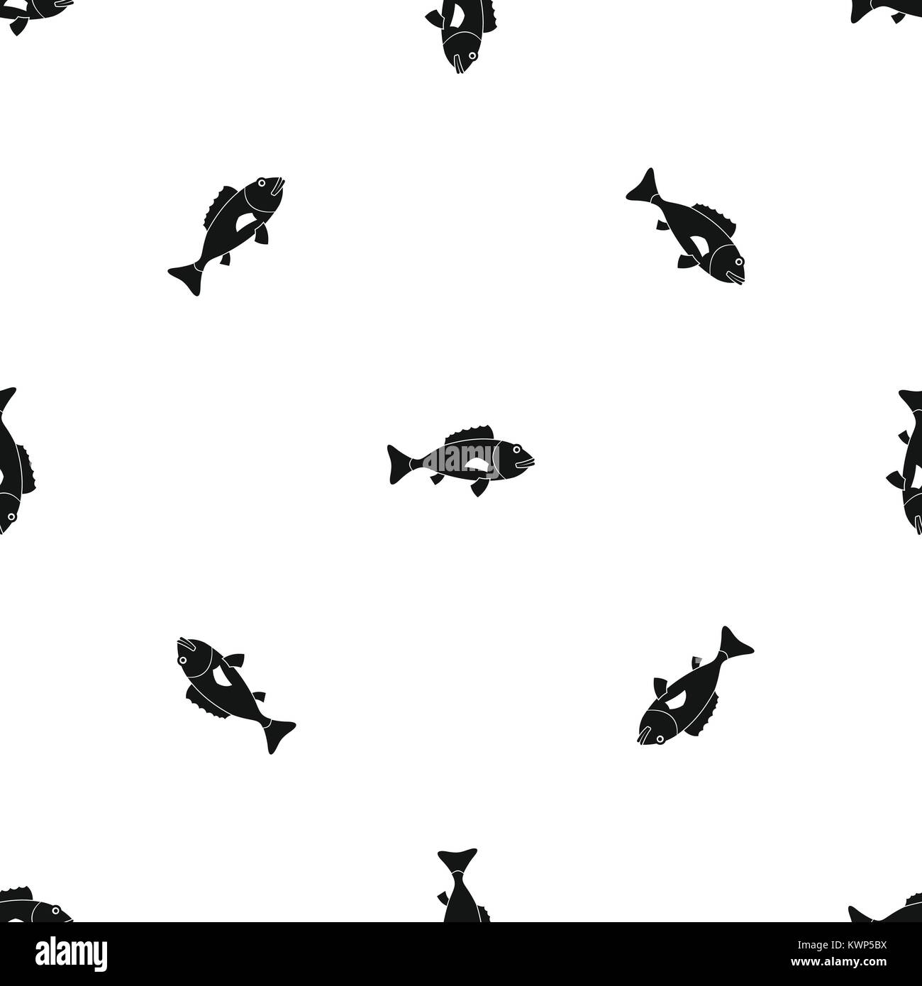 Fish pattern seamless black Stock Vector Image & Art - Alamy