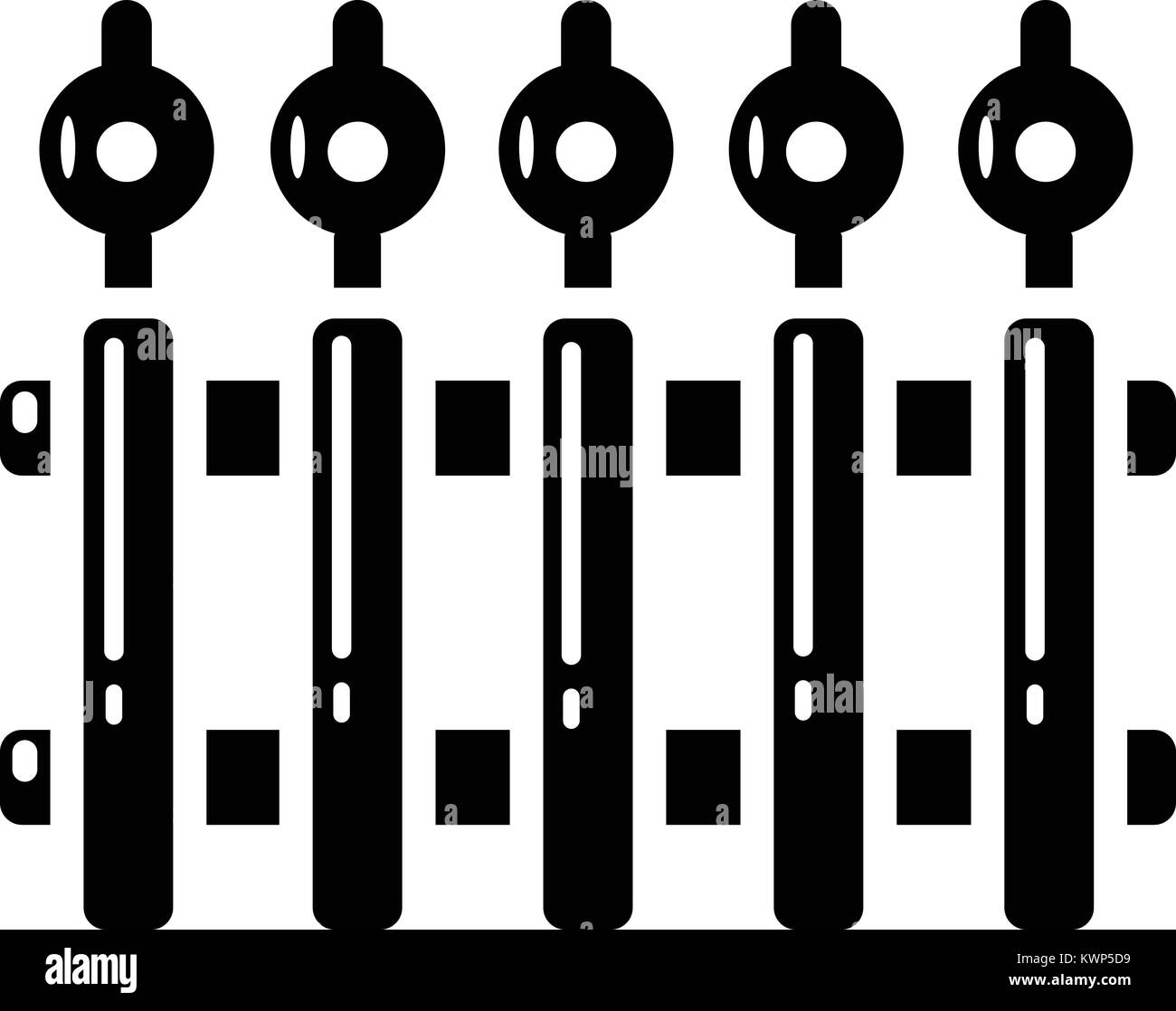 Fence metal icon, simple black style Stock Vector Image & Art - Alamy