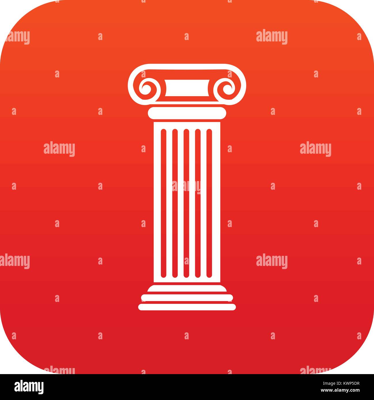 Roman column icon digital red Stock Vector Image & Art - Alamy