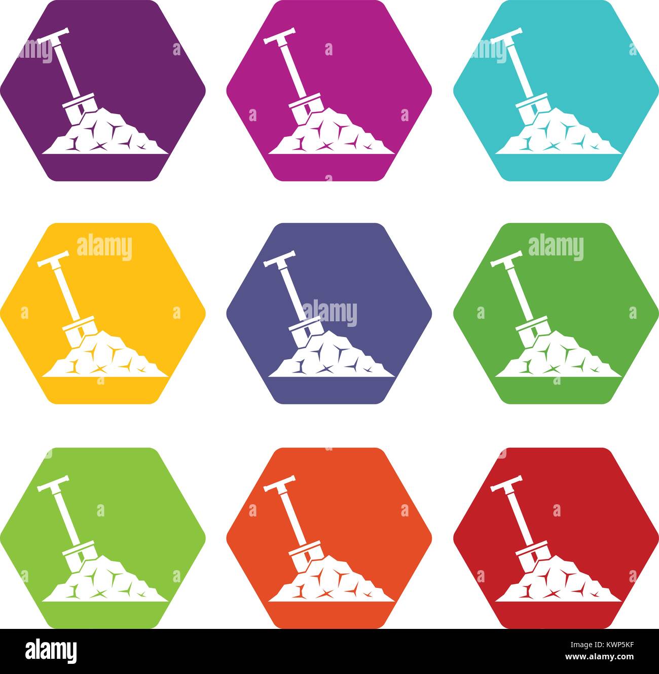 Hexahedron mine Stock Vector Images - Alamy