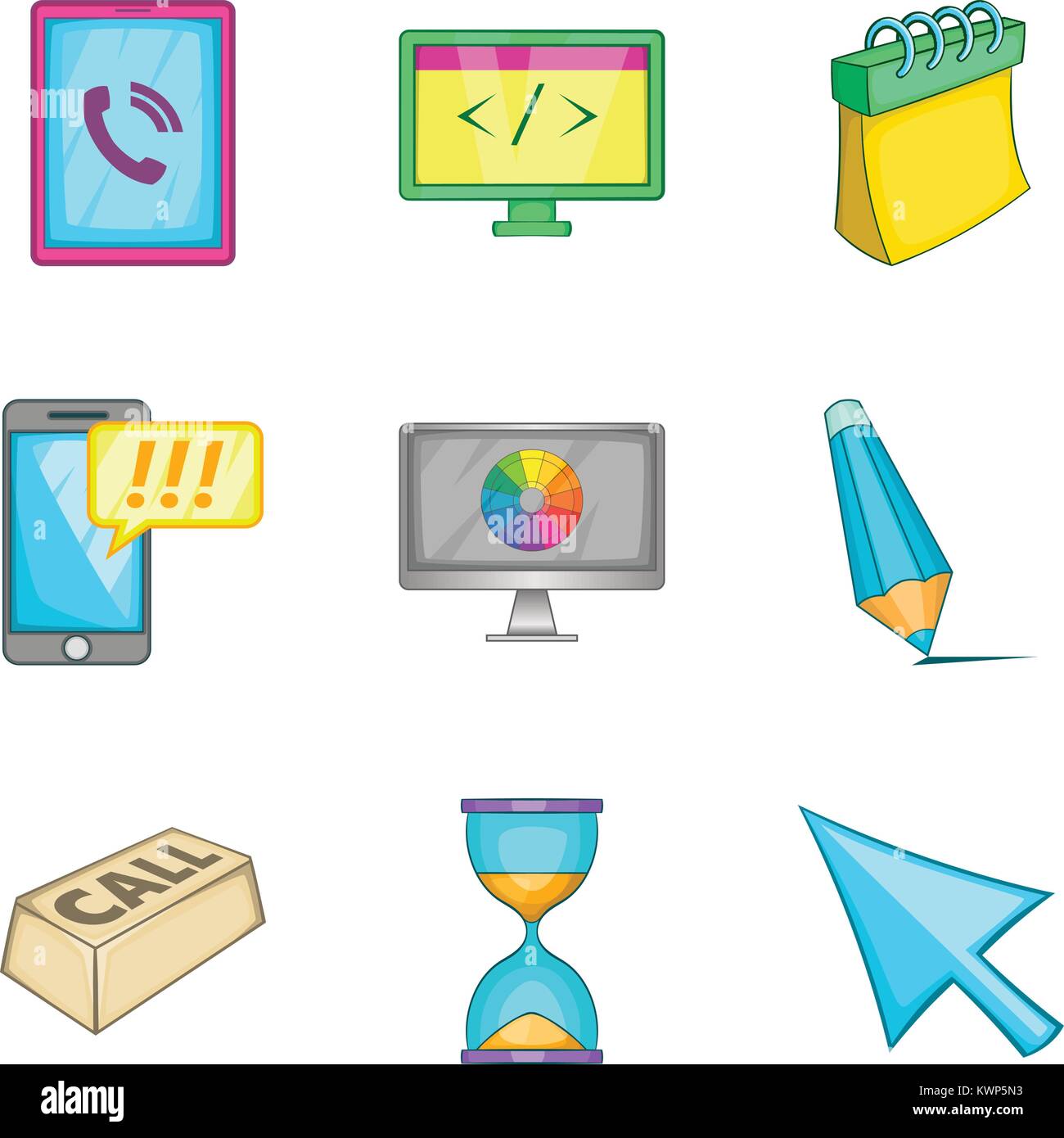 Squadron icons set, cartoon style Stock Vector Image & Art - Alamy