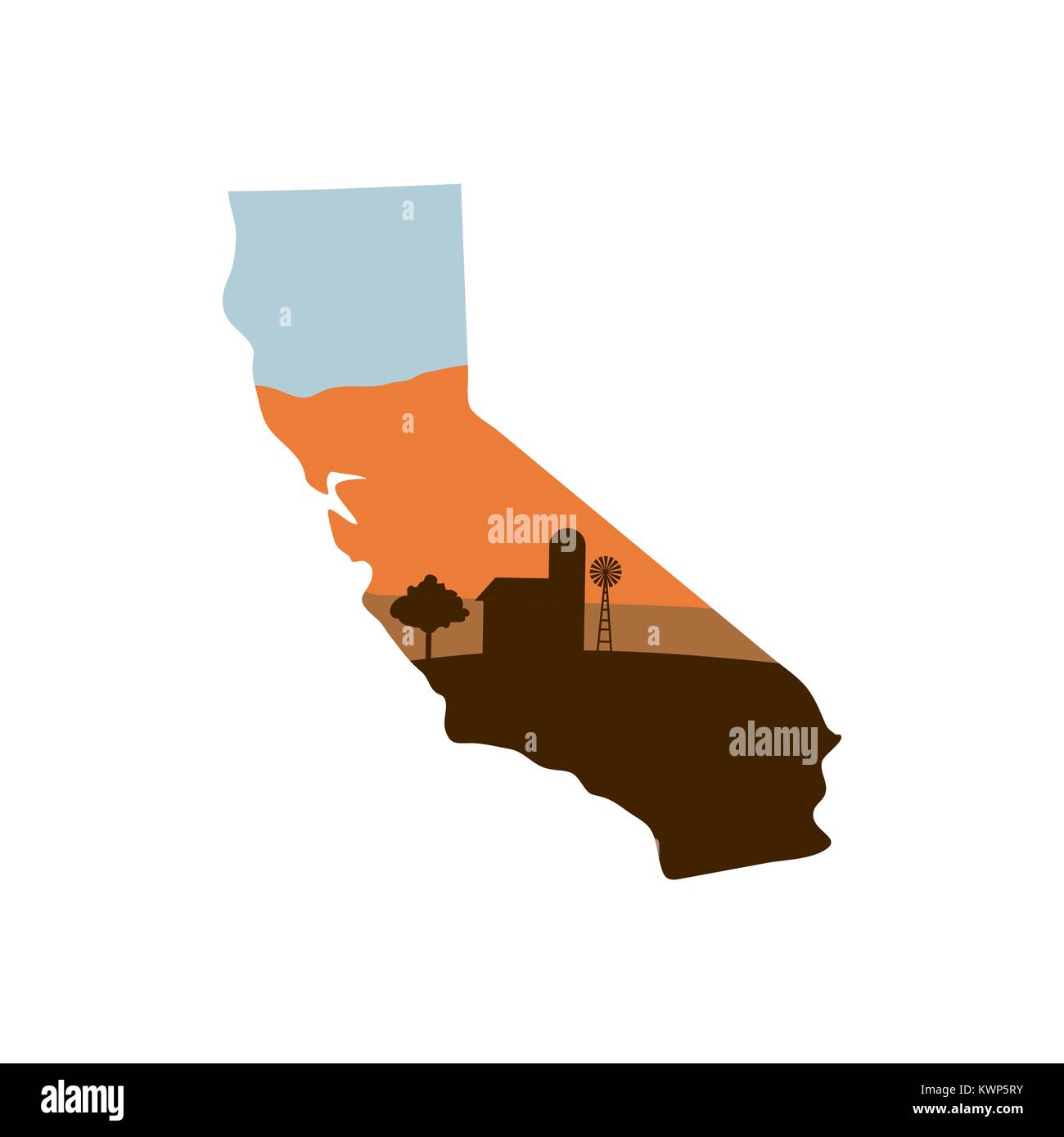 California environment Stock Vector Images - Alamy