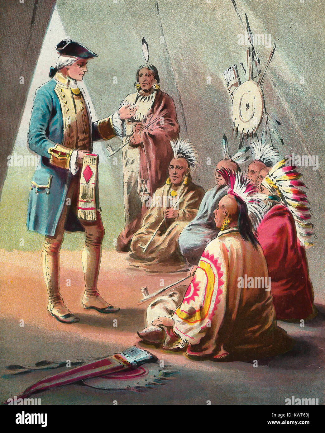 George washington indians hi-res stock photography and images - Alamy