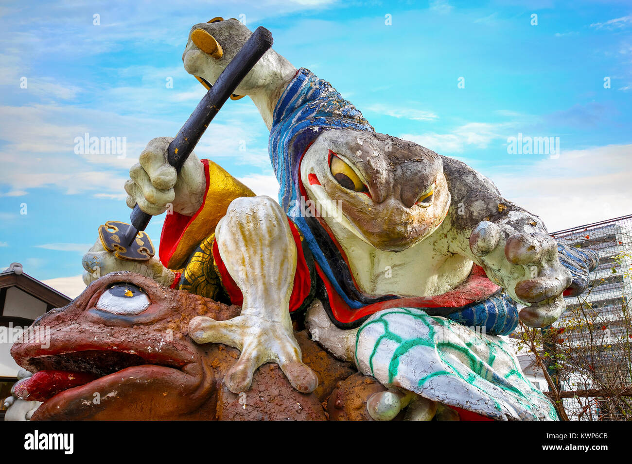 Matsumoto, Japan - November 21 2015: Samurai Frogs statue at Nawate ...