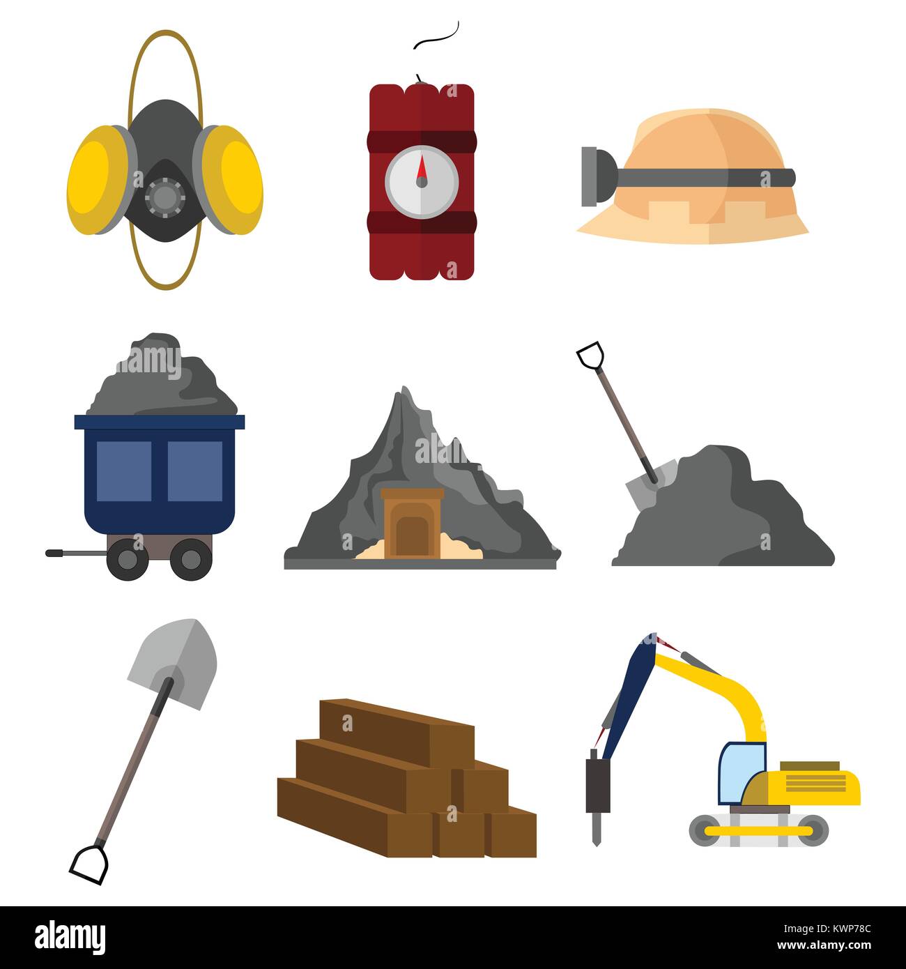 Mining Equipment Vector