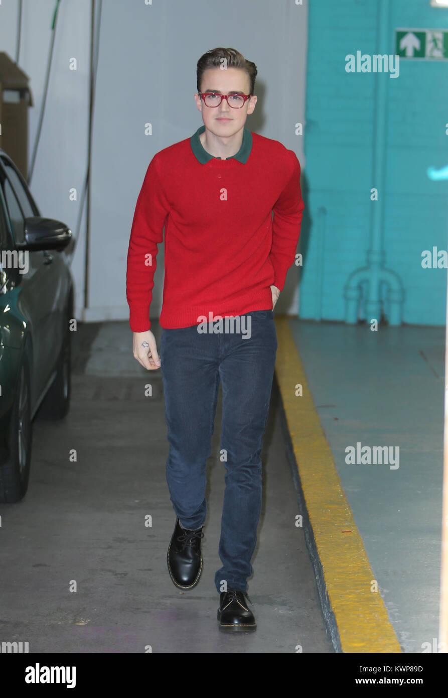 Tom Fletcher outside ITV Studios Featuring: Tom Fletcher Where: London ...