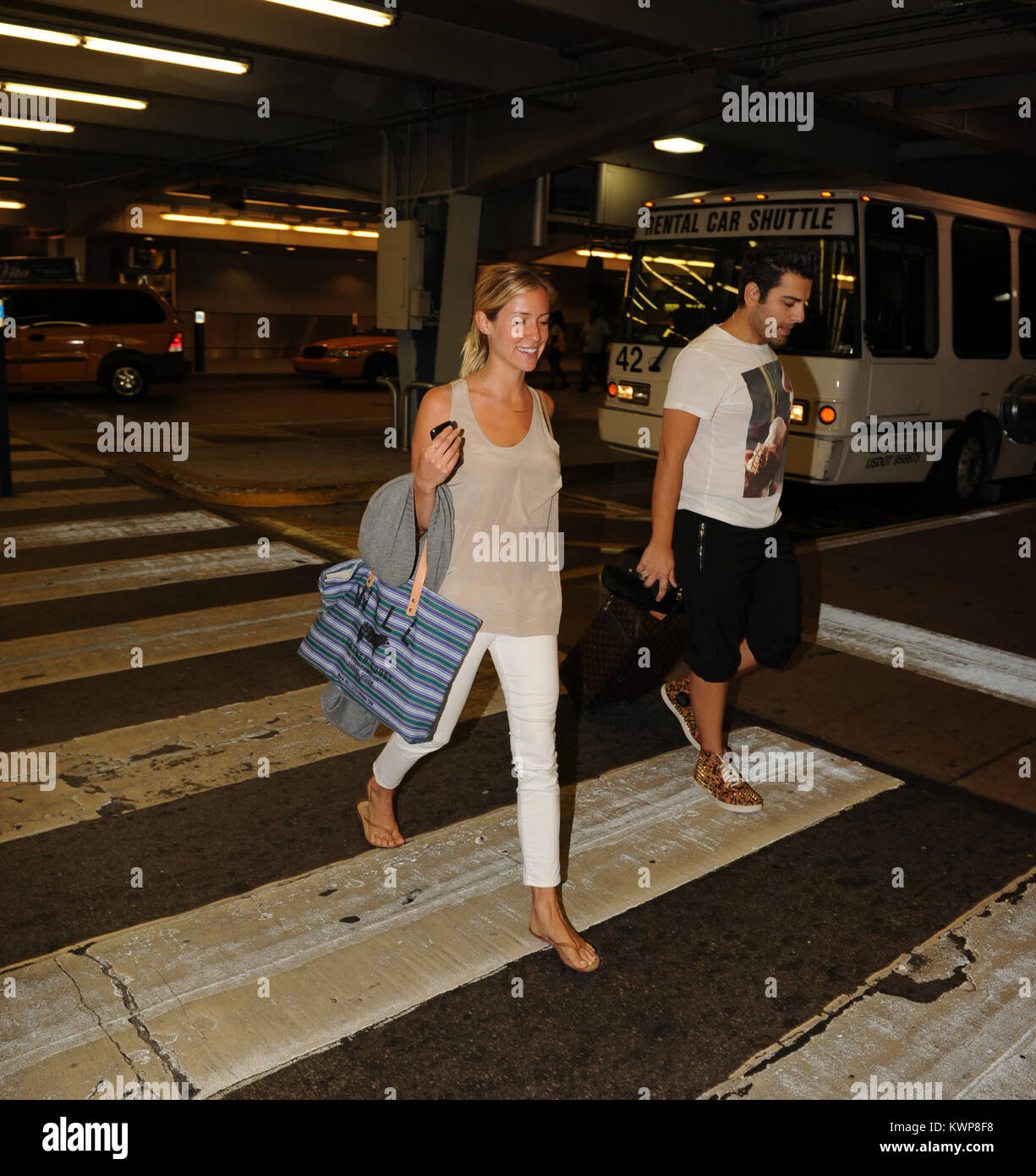 MIAMI, FL - JULY 13: Kristin Cavallari lands at Miami International ...