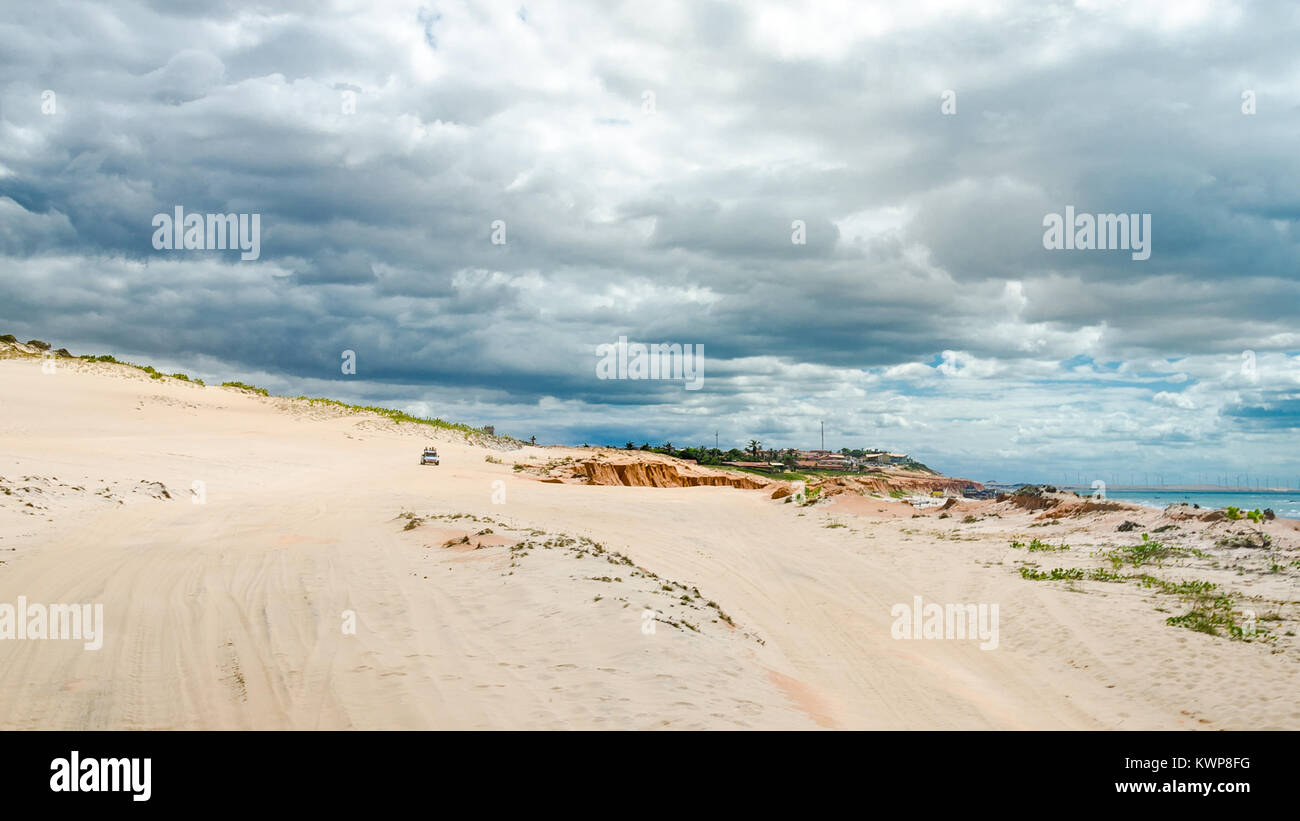 Cliffs at the Canoa quebrada beach at the Ceara state in Brazil Stock ...