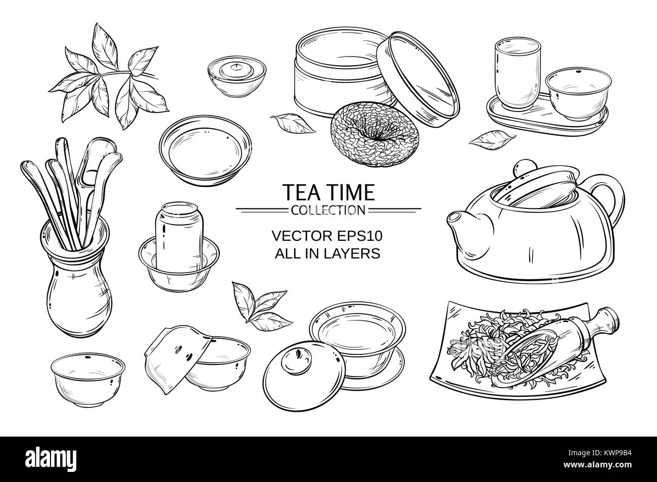 Japanese tea ceremony drawing hi-res stock photography and images - Alamy