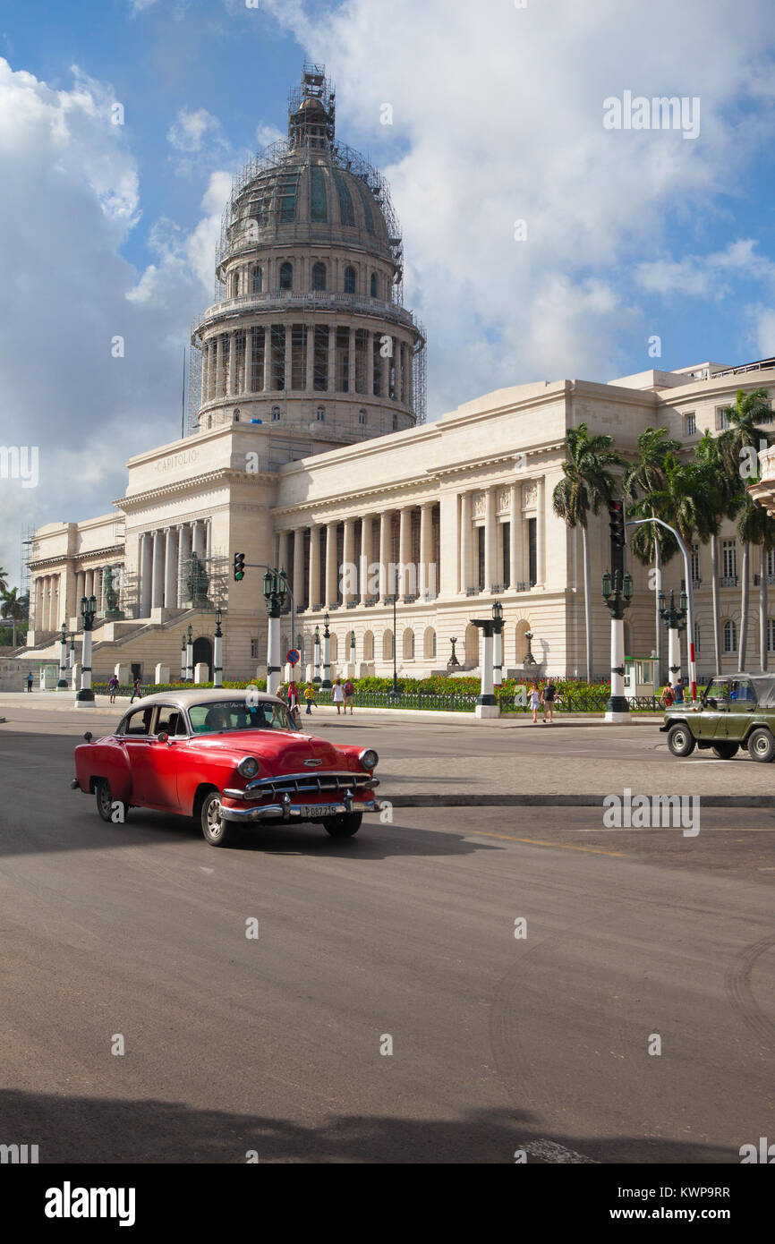 Havana, Cuba - January 22,2017: National Capitol Building in Havana ...