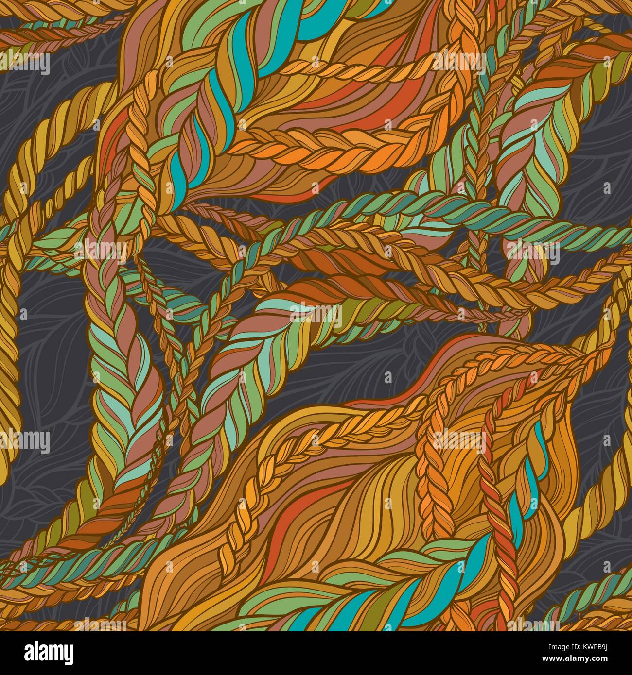 Long braid hair Stock Vector Images - Alamy