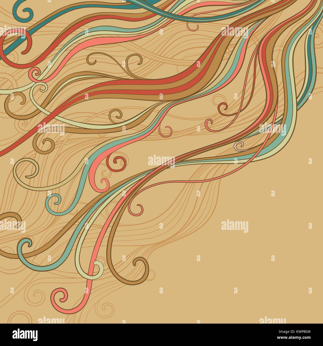 Curly wall Stock Vector Images - Alamy