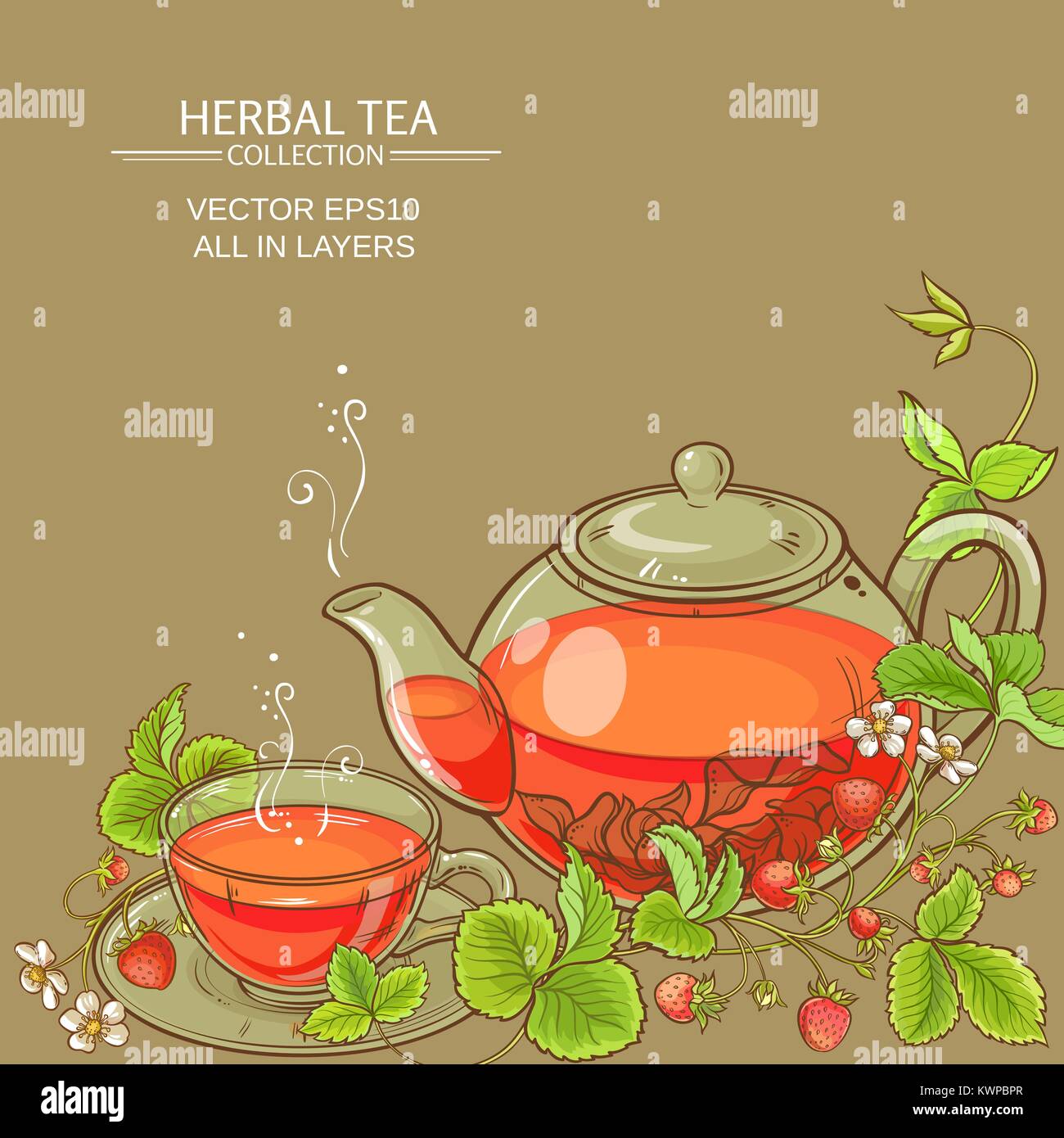 Strawberry pot saucer Stock Vector Images - Alamy