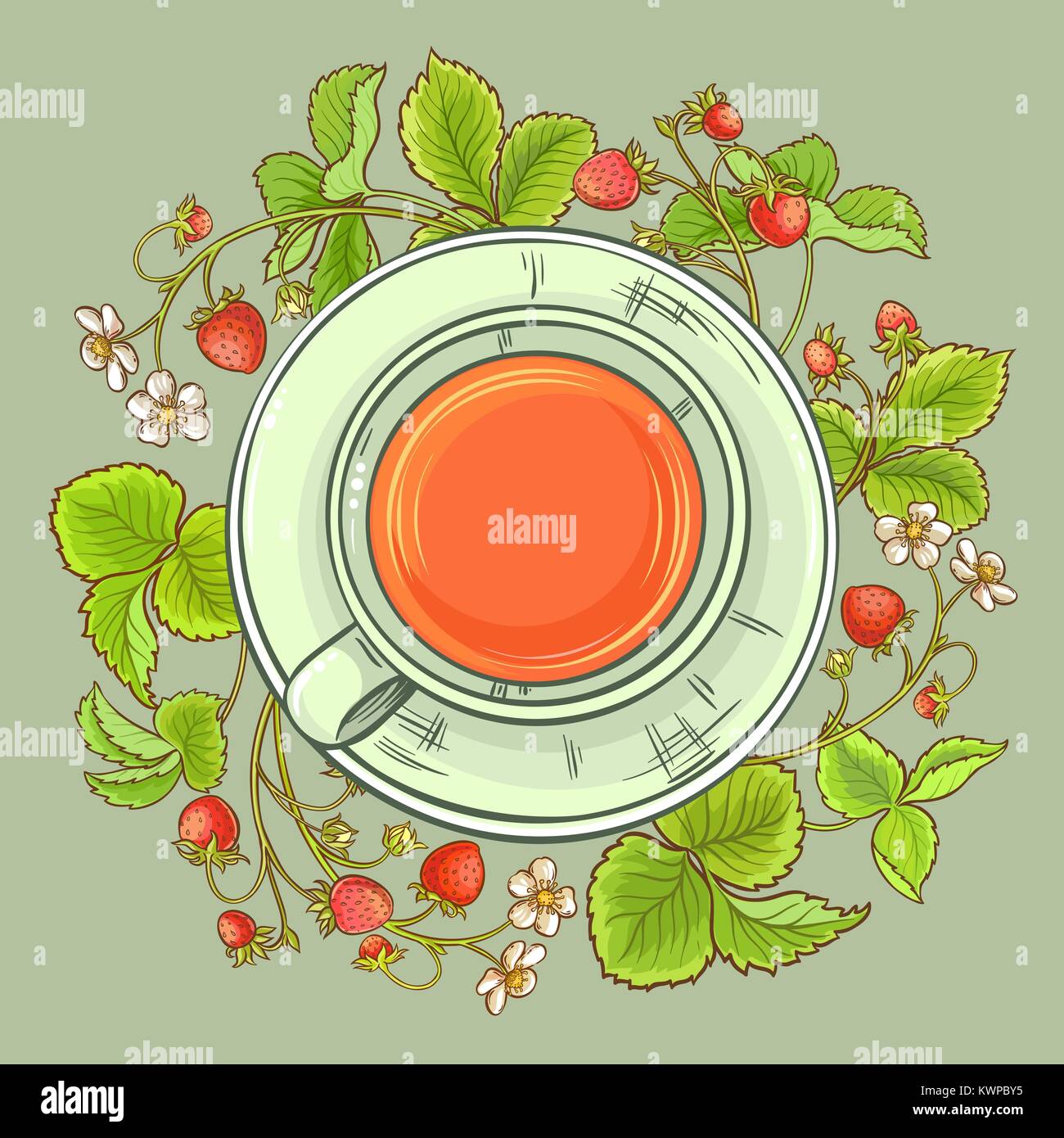 Fruit tea time Stock Vector Images - Alamy