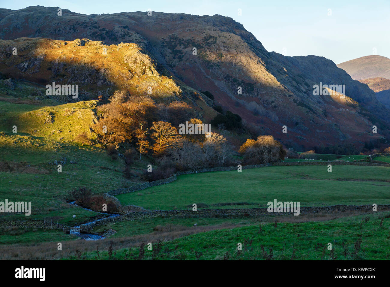 Scrow Beck and Foul Scrow near Coniston, Lake District National Park ...