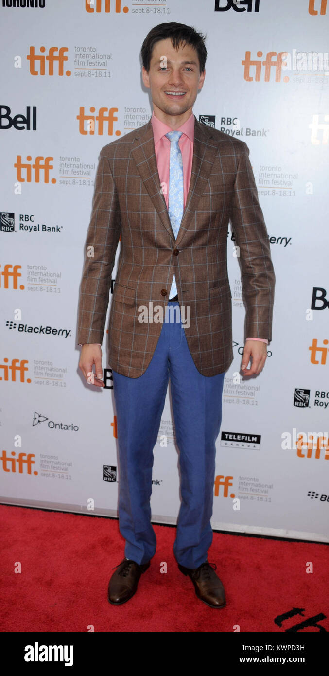 ORONTO, ON - SEPTEMBER 13: Gregory Smith arrives at the 'Peace, Love ...