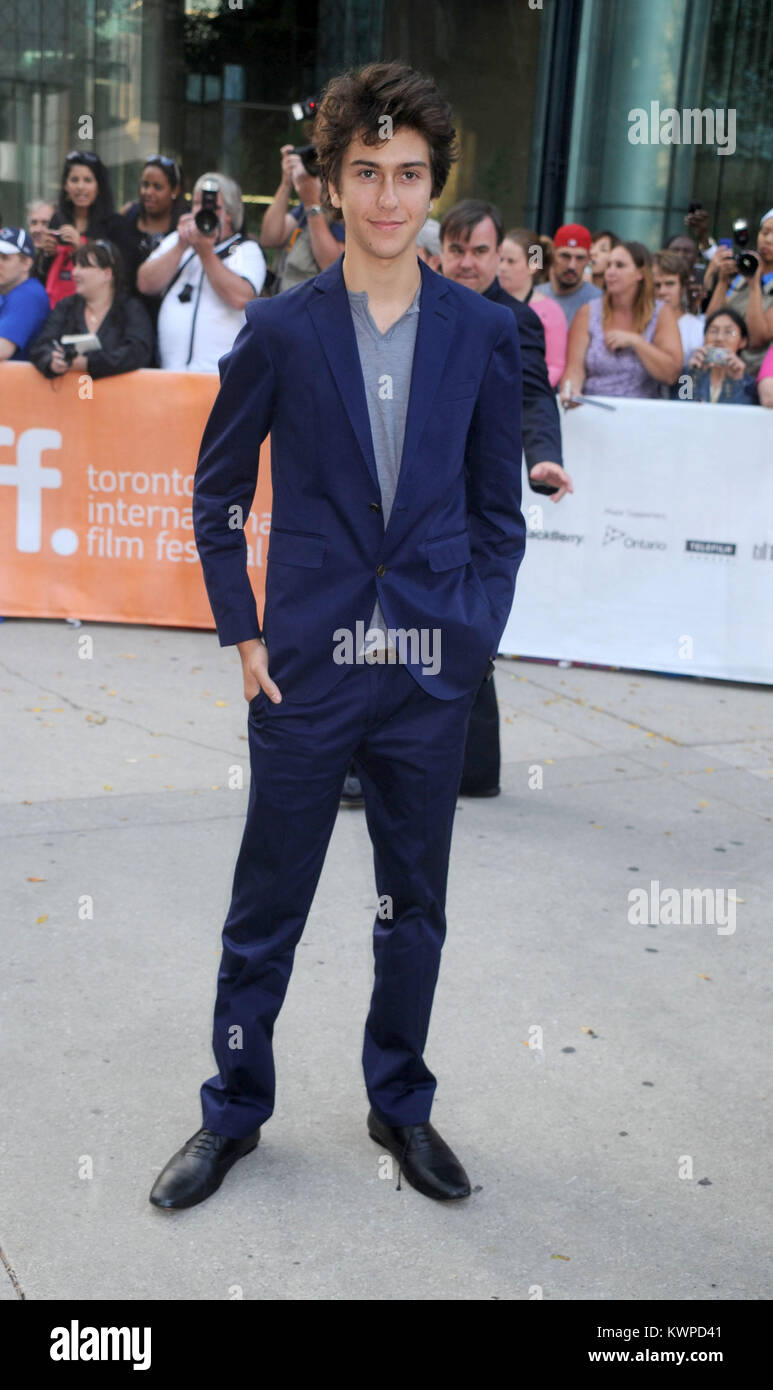 ORONTO, ON - SEPTEMBER 13: Nat Wolff arrives at the 'Peace, Love ...