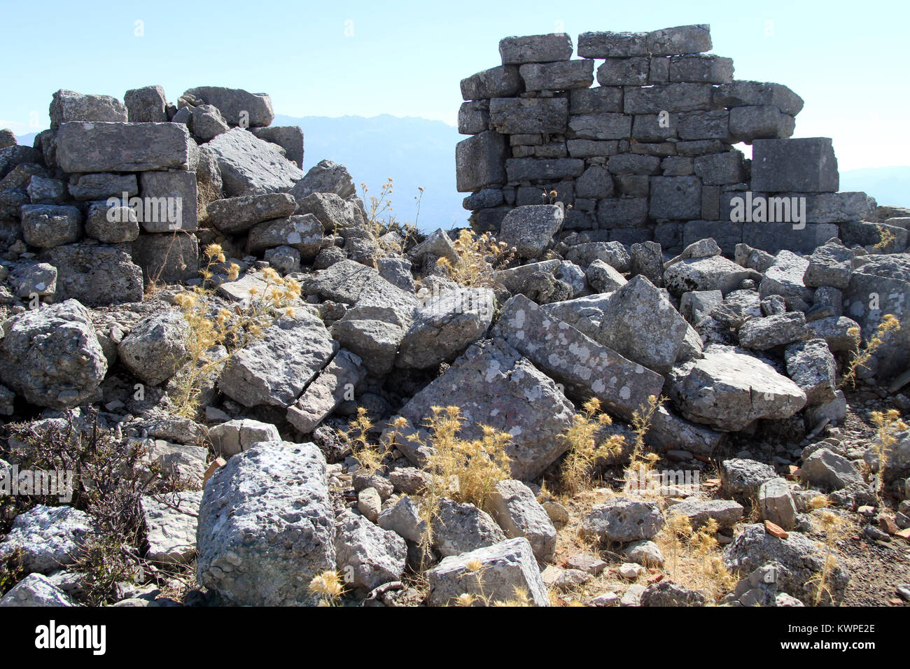 Ruins of ancient temple in roman Selge, Turkey Stock Photo - Alamy